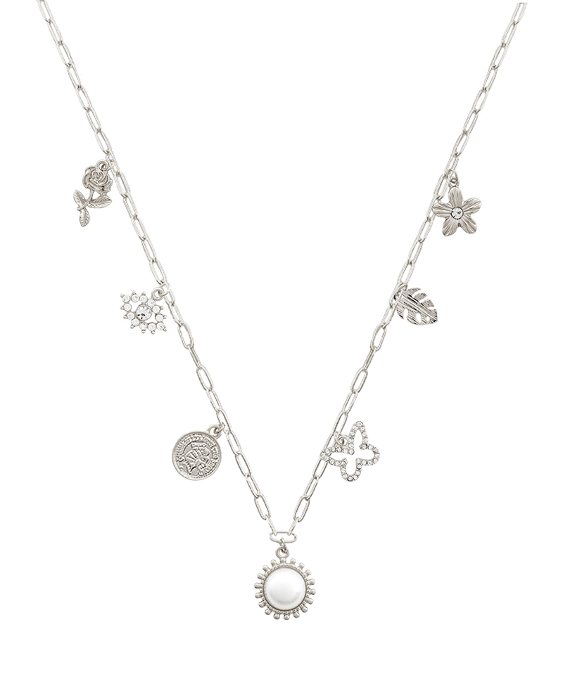 Multi Charm Chain Short Necklace – Fresh Ink