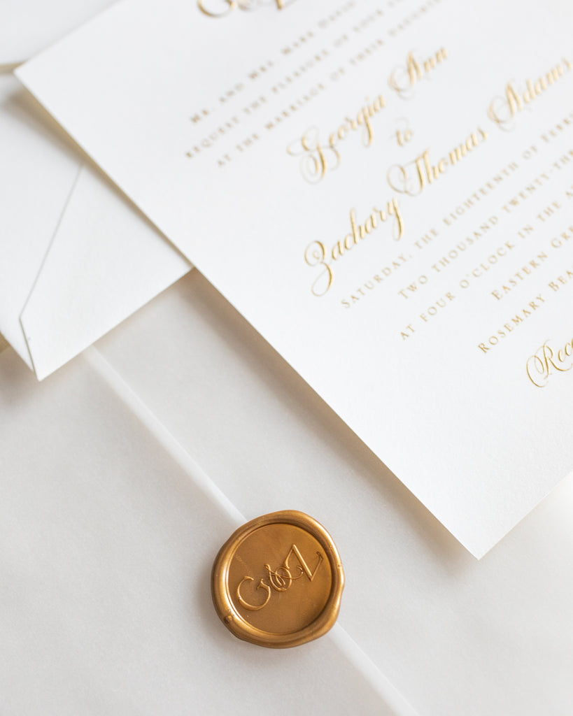 Georgia and Zachary - Rosemary Beach Wedding Invitations – Fresh Ink