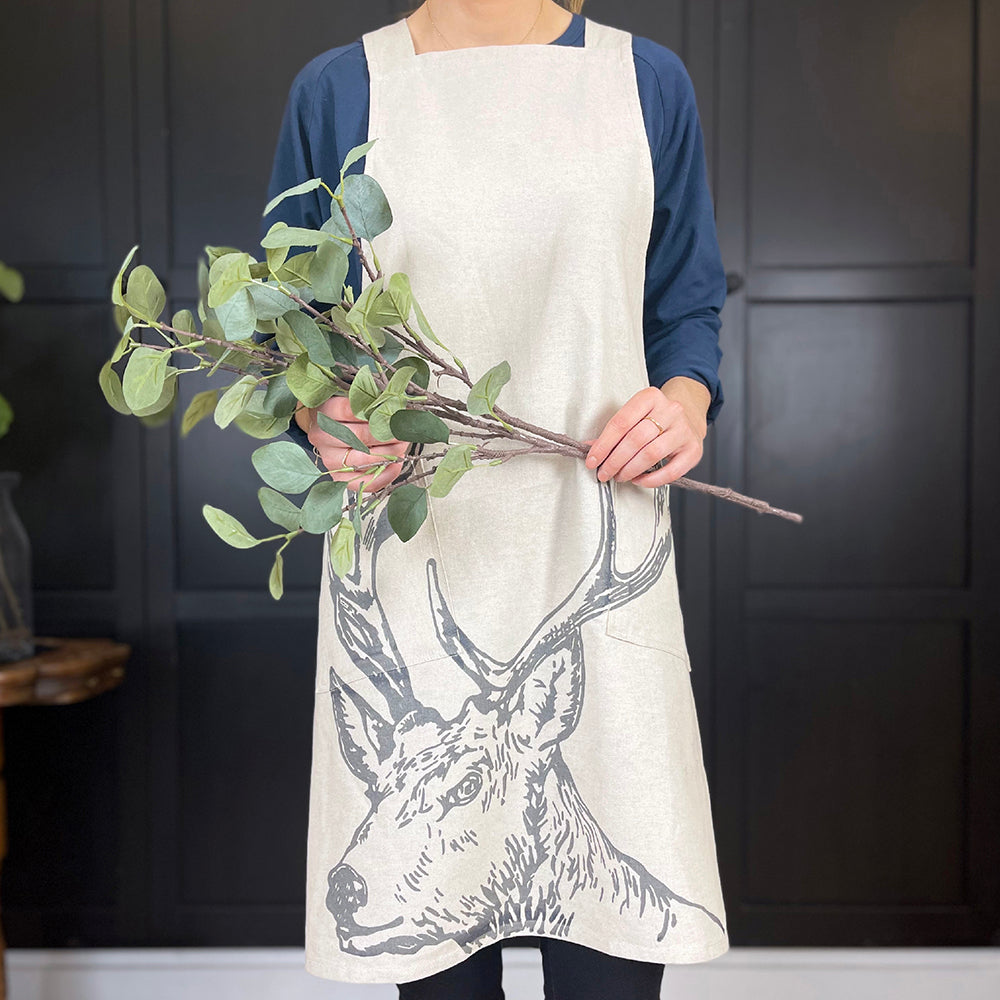 Linen Apron - Stag – Fresh Ink