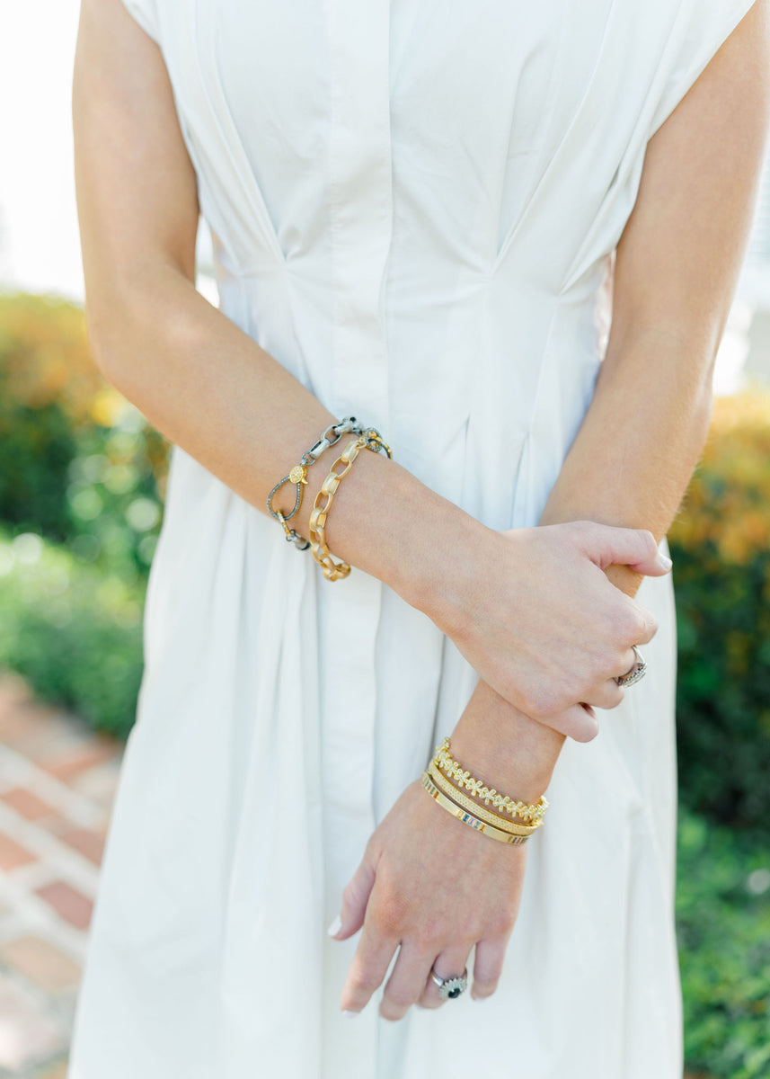 Matte Gold Monica Bracelet – Fresh Ink