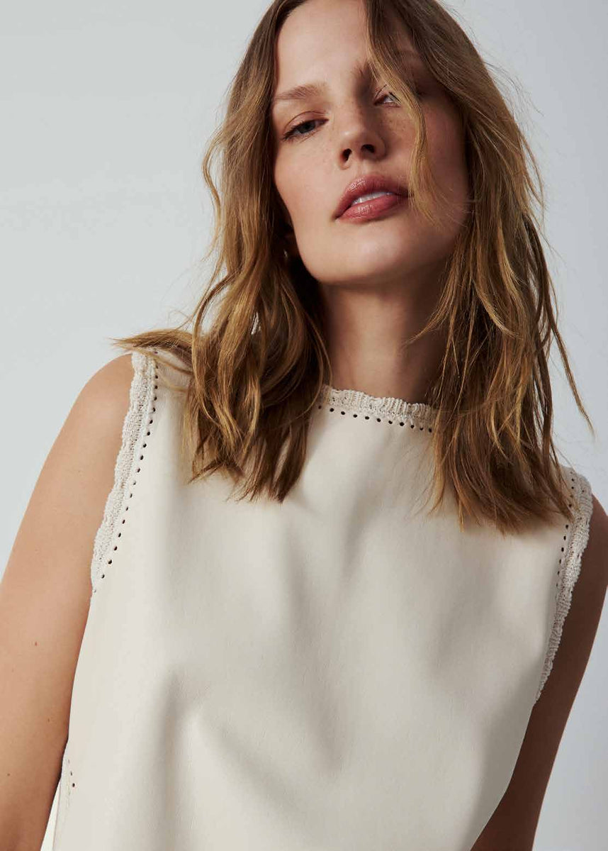 Cece Cream Top – Fresh Ink