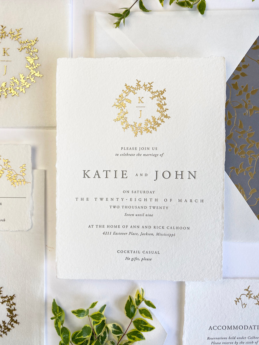 Katie Wedding Invitation - Deposit Listing – Fresh Ink