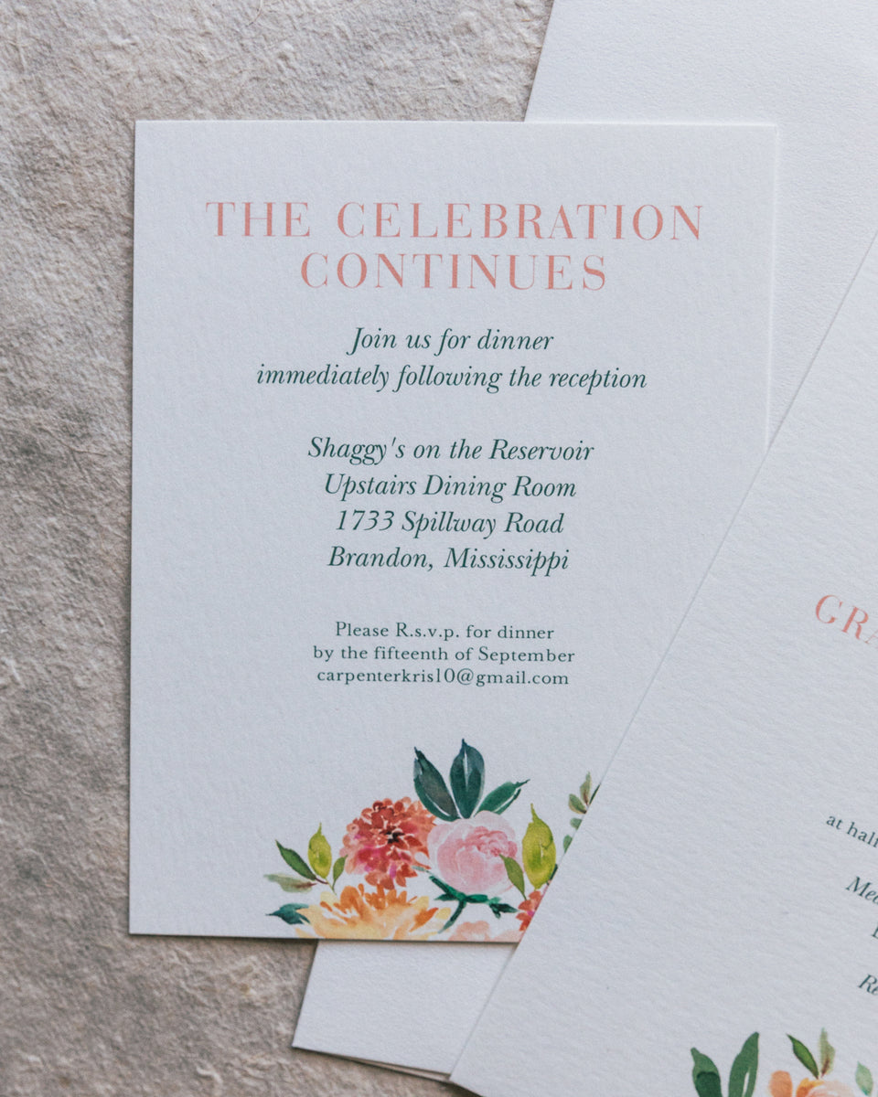 Carpenter Wedding Invitation - Deposit Listing – Fresh Ink