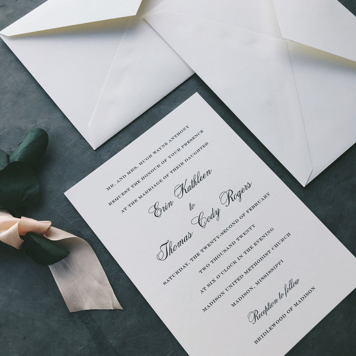 Anthony Value Invitation (set of 10) – Fresh Ink